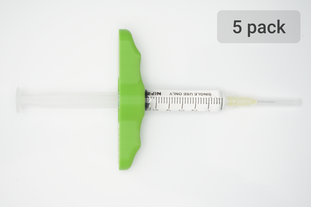 Multi pack | 5 SyringeGrips | Green