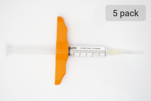 Multi pack | 5 SyringeGrips | Orange