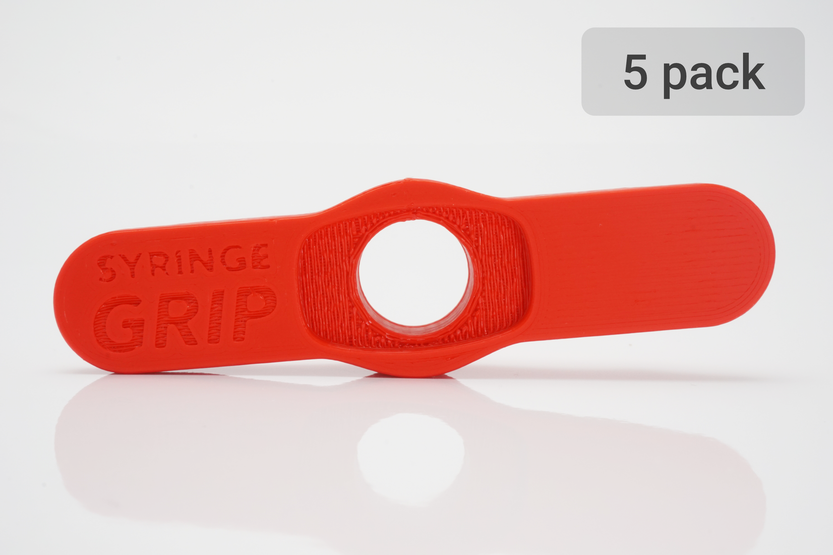 Multi pack | 5 SyringeGrips | Red